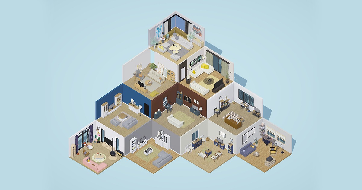 3D Mid Poly Livingroom Pack | 3D Interior | Unity Asset Store