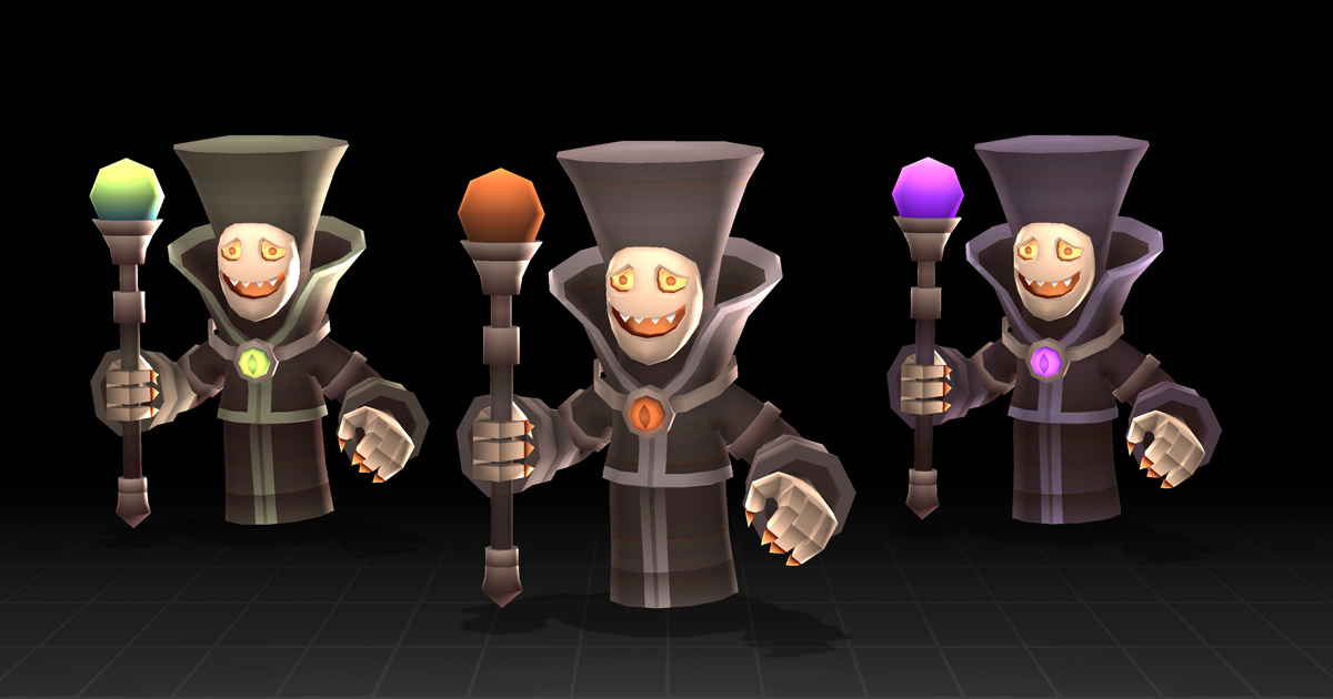Poly HP - Cultist | 3D Creatures | Unity Asset Store