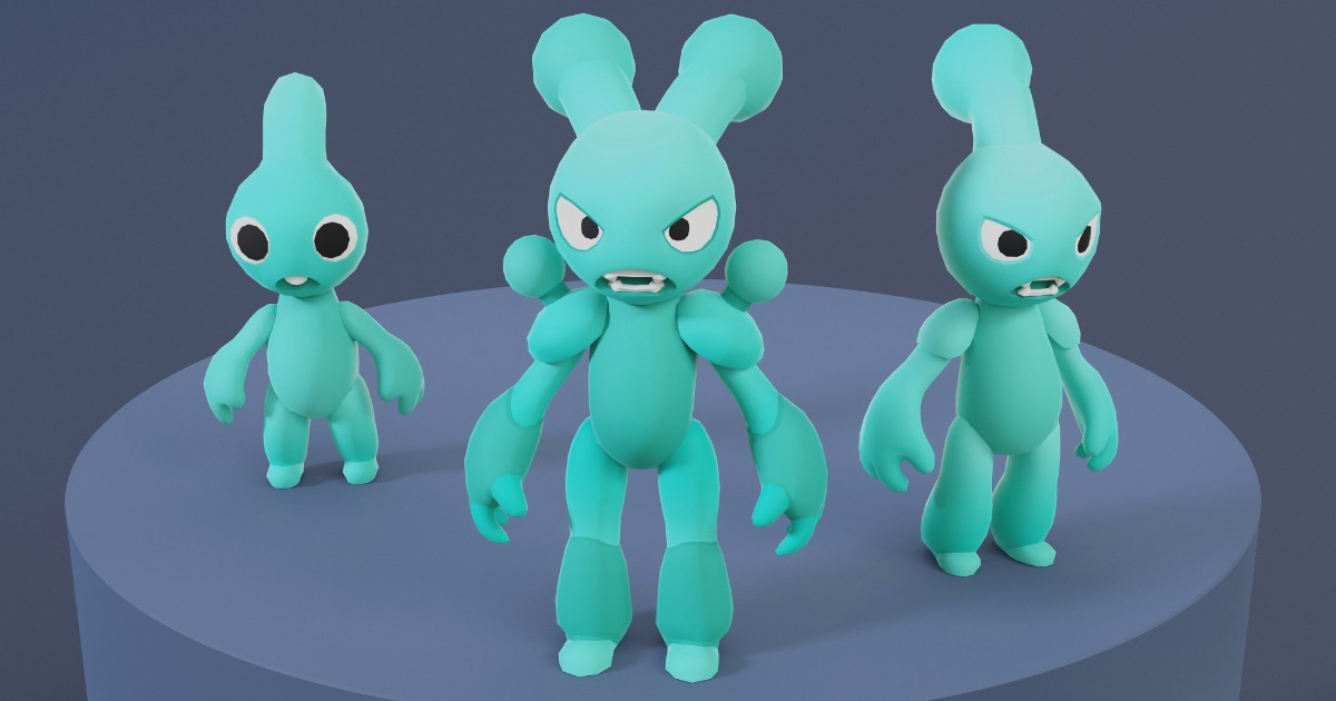 Cartoon Characters - Glop Warriors | 3D Creatures | Unity Asset Store
