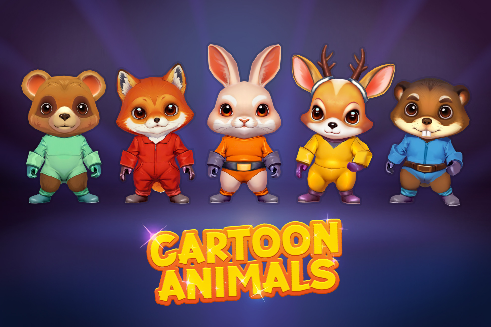 Cartoon Animals - Character pack | Characters | Unity Asset Store