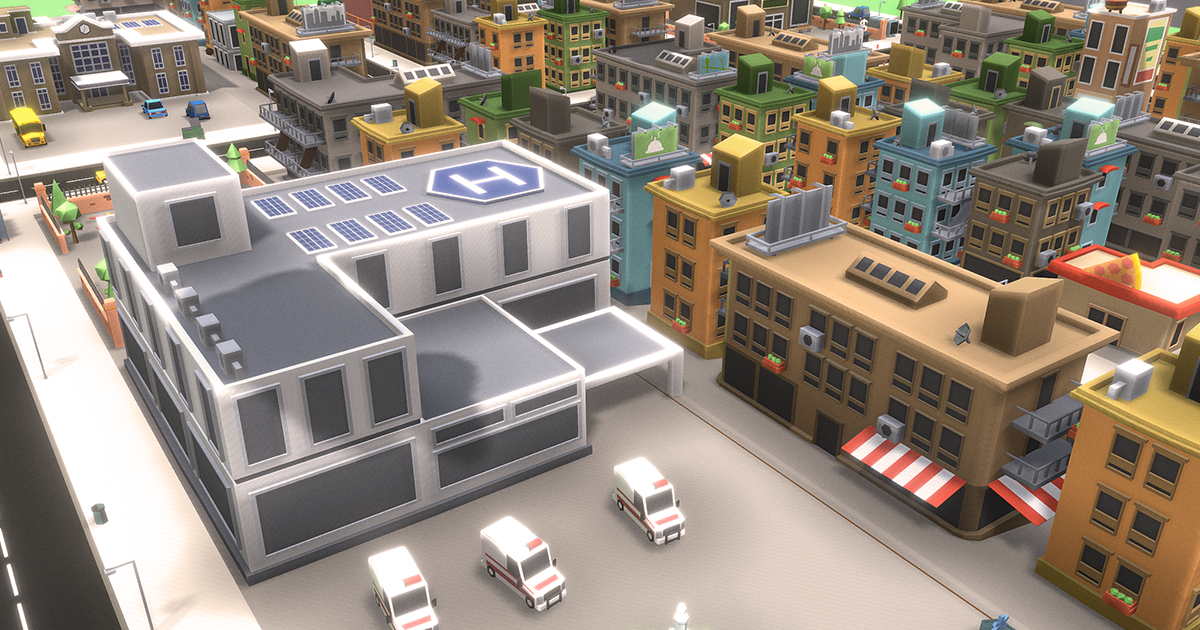Low Poly Mini City Pack | 3D Environments | Unity Asset Store