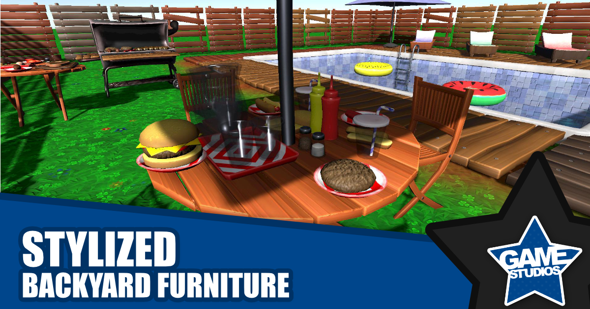 Stylized Backyard Pack | 3D Exterior | Unity Asset Store