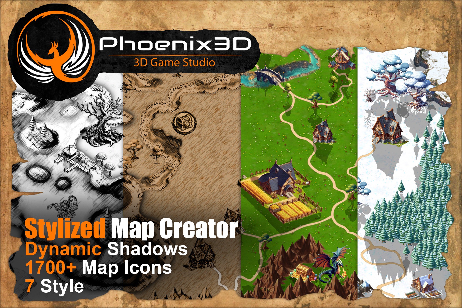 P3D: Stylized Map Creator (Modern Civilization) | Level Design | Unity Asset Store