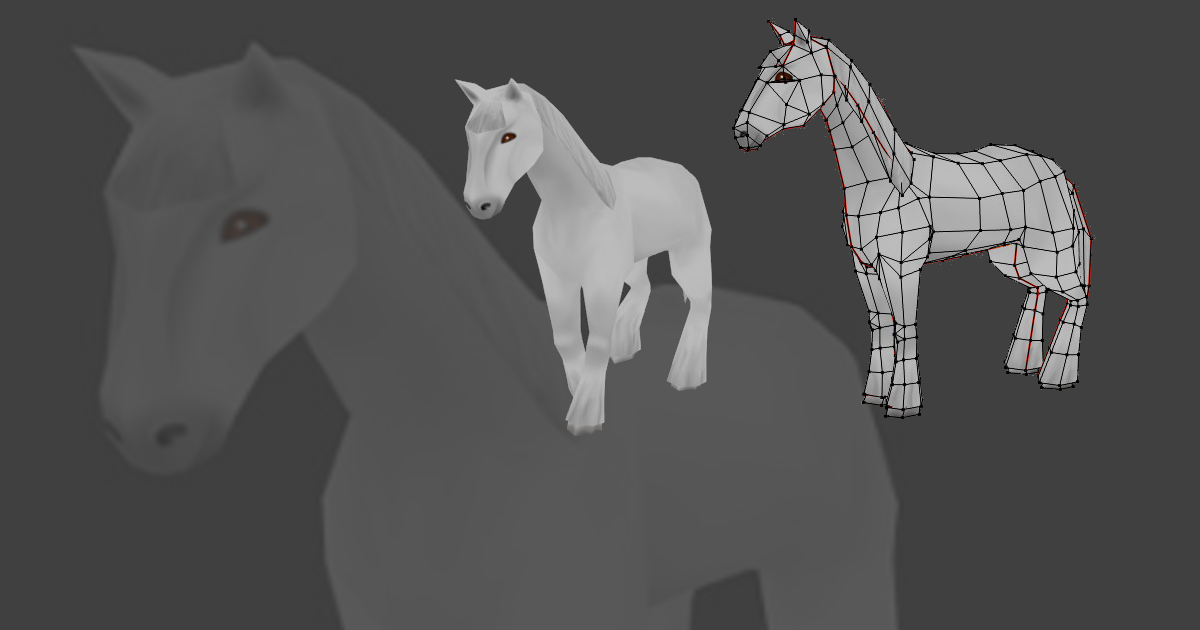 Low poly horse | Characters | Unity Asset Store
