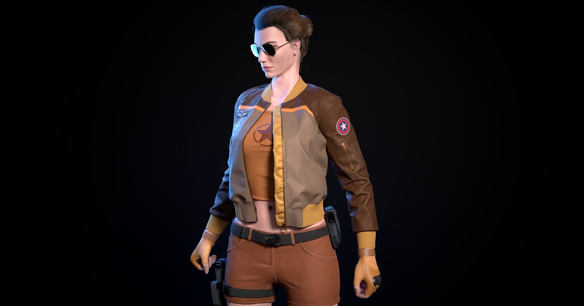 Military Girl Character | Characters | Unity Asset Store