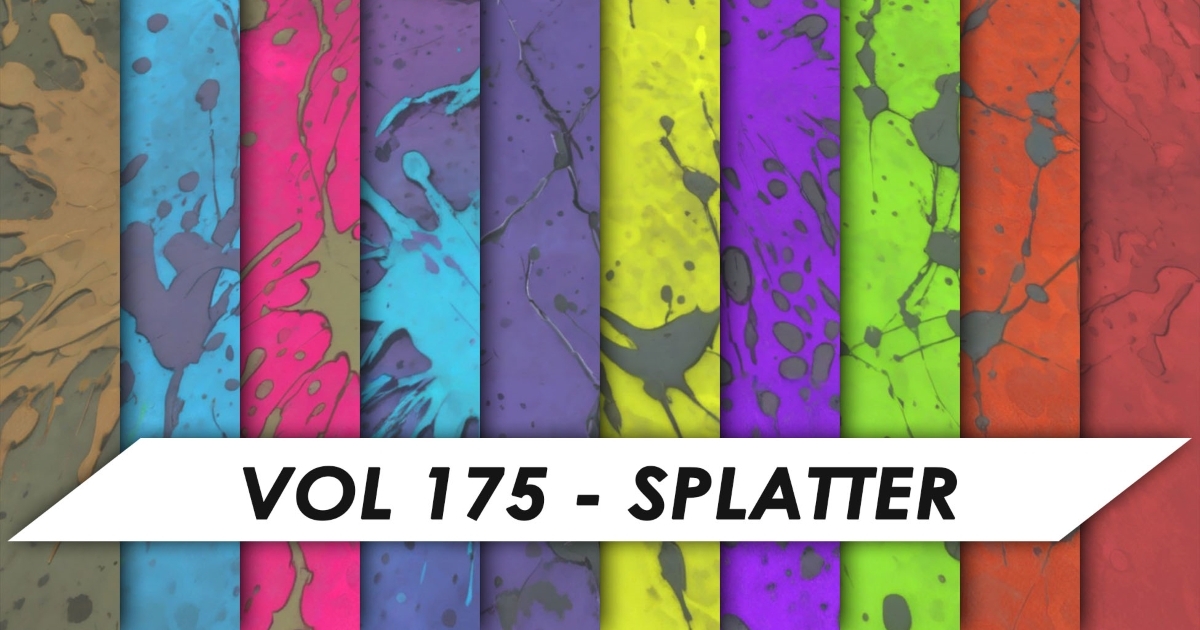 Stylized Textures - Vol 175 - Splatter | 2D Textures & Materials | Unity Asset Store