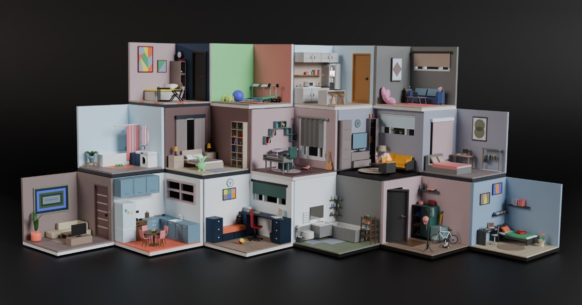 3D Rooms | 3D Interior | Unity Asset Store
