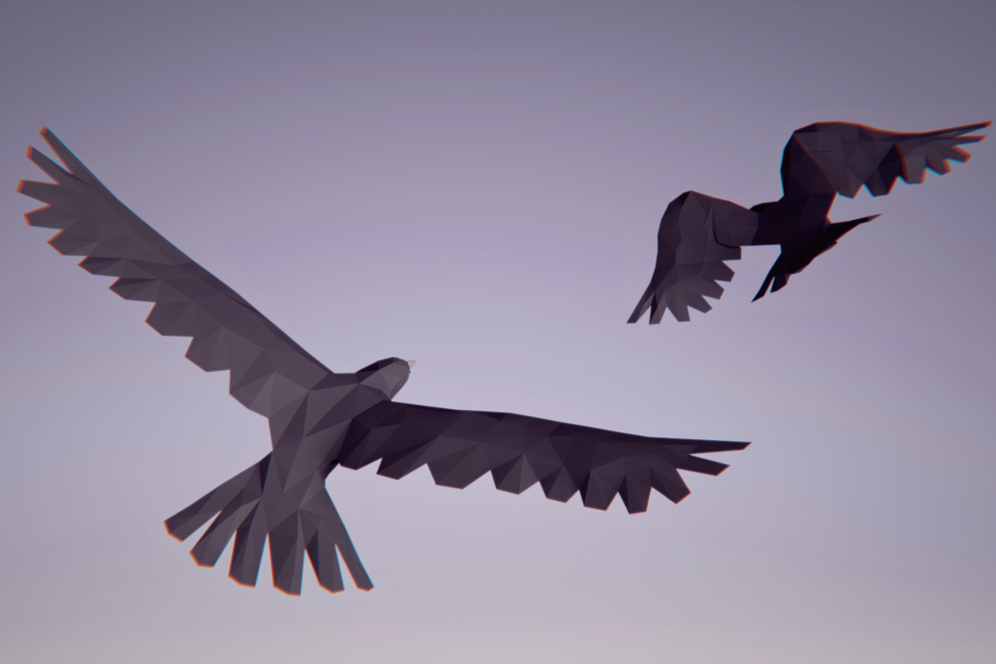Low Poly Bird: Raven | Characters | Unity Asset Store