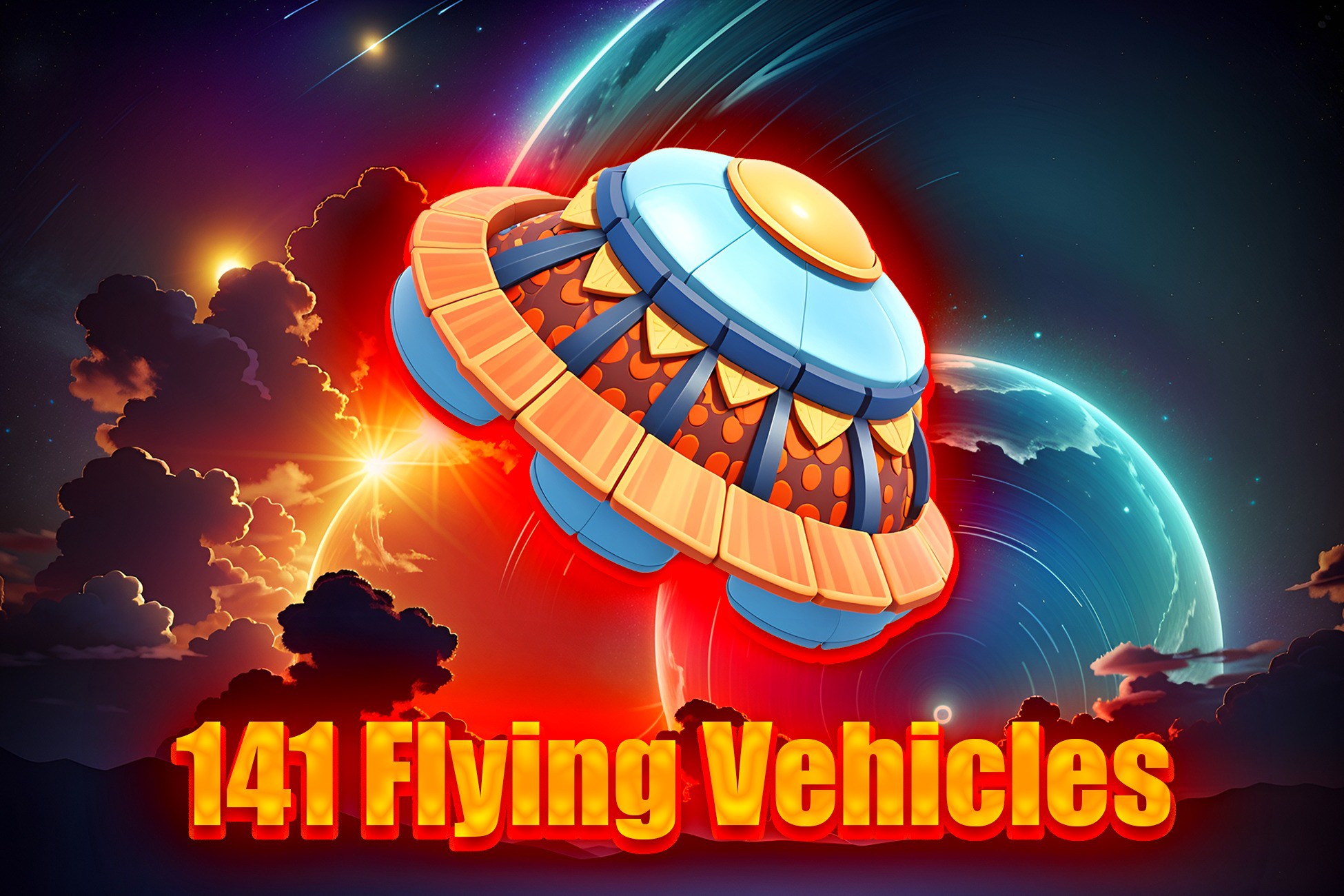 2D Flying Vehicles | Skyborne Fleet | Aerial Fleet | 2D Environments ...