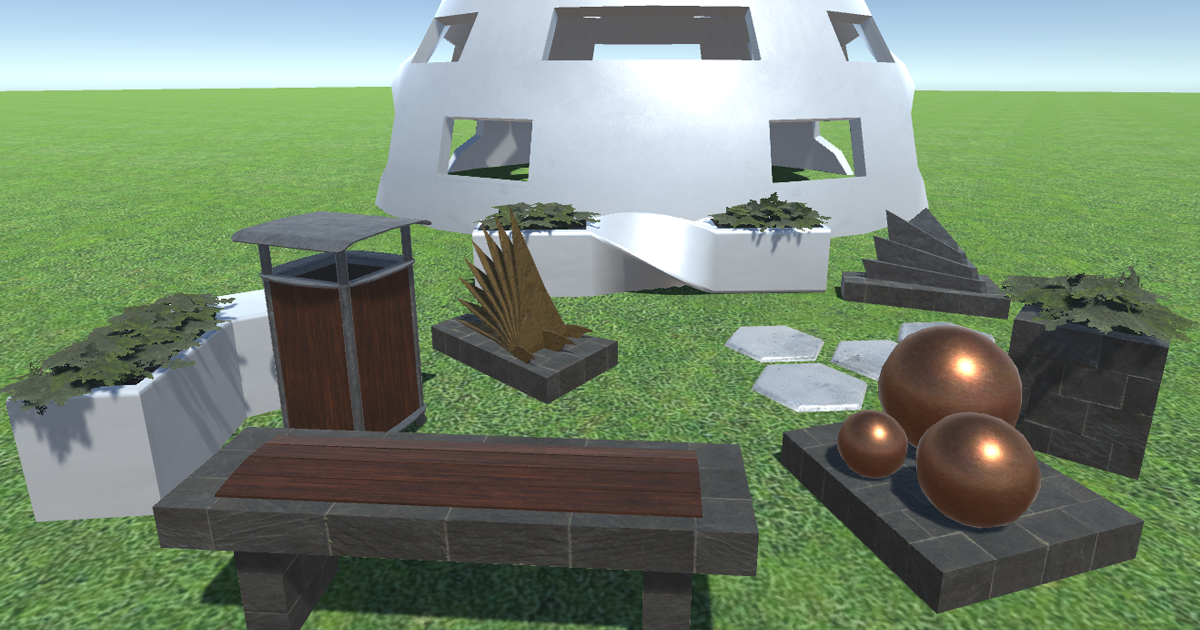 Sci-Fi Futuristic Park PBR | 3D Sci-Fi | Unity Asset Store