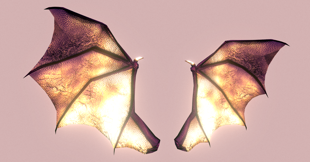 Low Poly Animated Demon Wings | Props | Unity Asset Store