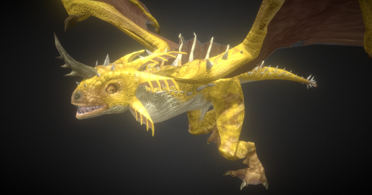Small Wyvern Thunder v1 | 3D 생물 | Unity Asset Store