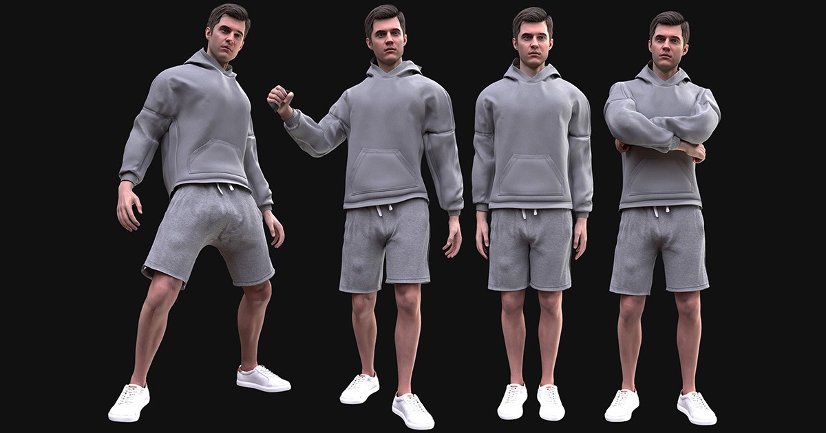 Man in Sport Outfit 1 - Rigged | 3D Characters | Unity Asset Store