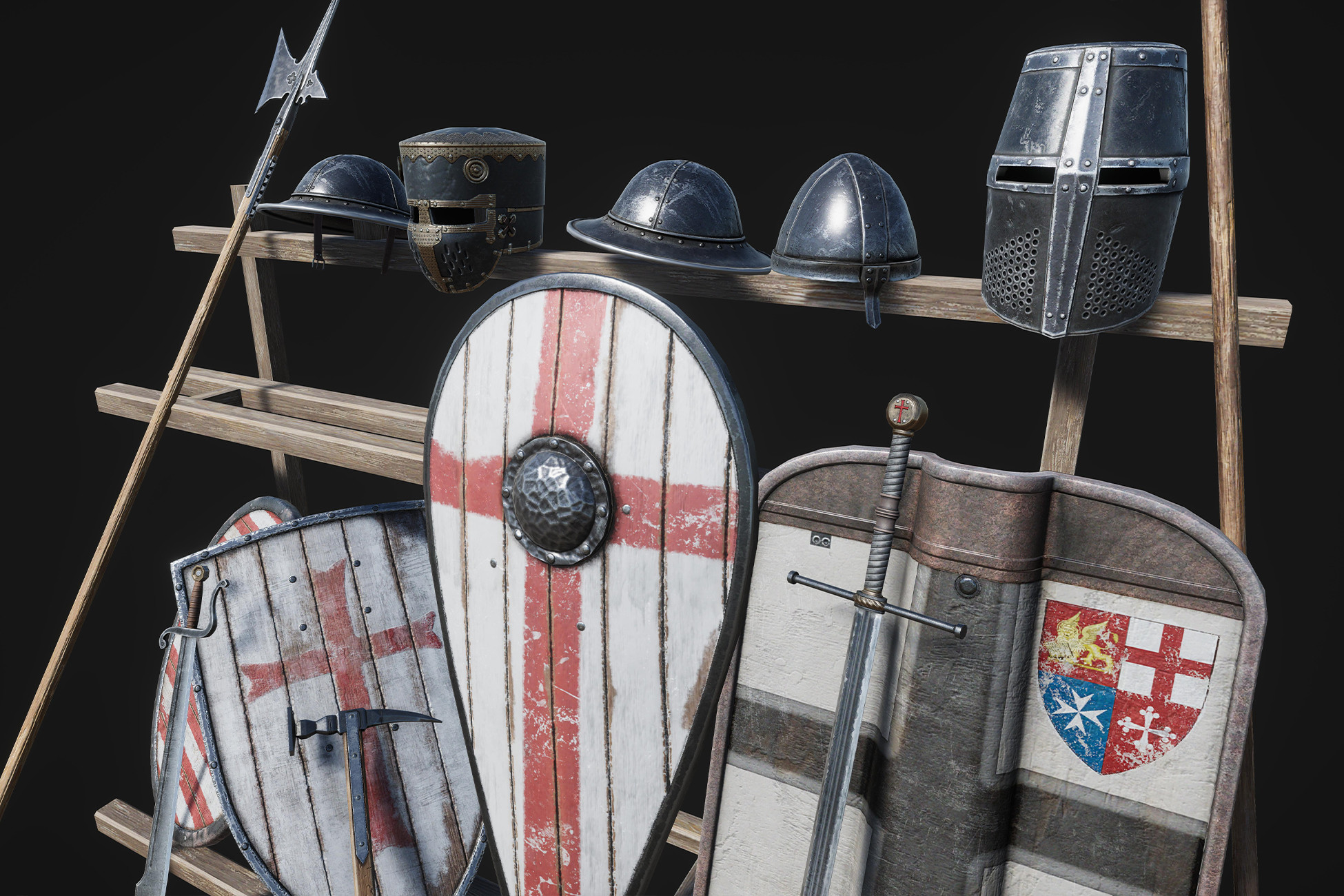 Crusader Weapon | 3D Weapons | Unity Asset Store