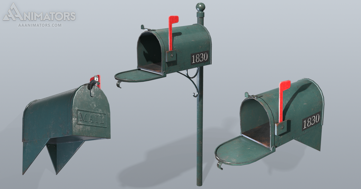 Low Poly Mailbox 01 | 3D Exterior | Unity Asset Store