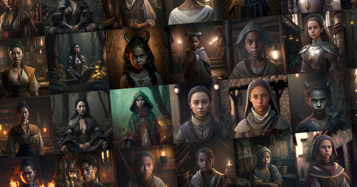 Cinematic Fantasy Portrait Bundle - FPS / RPG / Icons | 2D 아이콘 | Unity ...