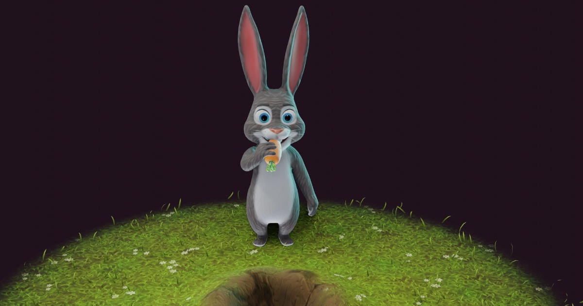 Cartoon Animated Rabbit with Props 3D Model | Characters | Unity Asset ...
