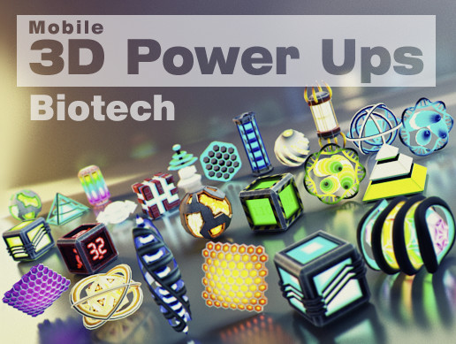 Mobile Power Ups Biotech | 3D Props | Unity Asset Store