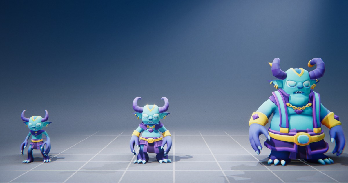 Ice Imp Family - Character + Animations | 3D Creatures | Unity Asset Store