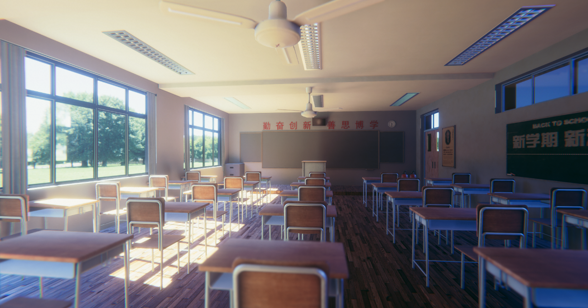 XRLOFT Interior Vol3-Classroom | 3D Environments | Unity Asset Store