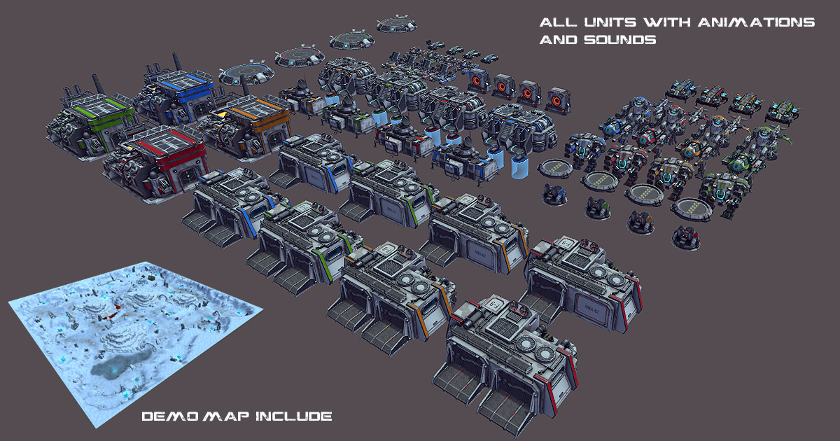 RTS Sci-Fi Game Assets v3 | 3D Sci-Fi | Unity Asset Store