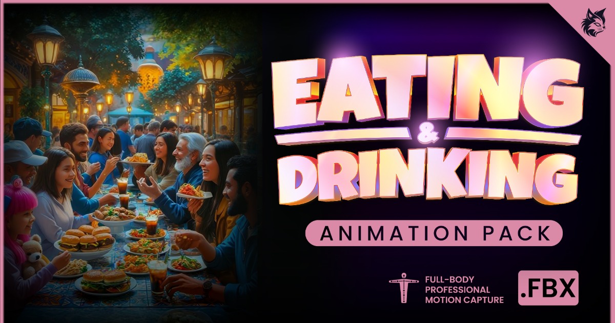 Eating and Drinking Animation Pack | 3D Animations | Unity Asset Store