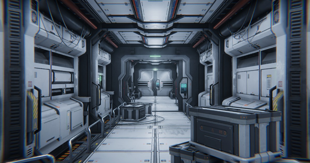 Modular Sci Fi Corridor Pack 1 Hdrp 3d Sci Fi Unity Asset Store