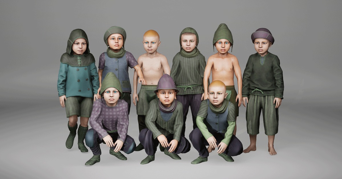 Medieval Children Modular | Characters | Unity Asset Store