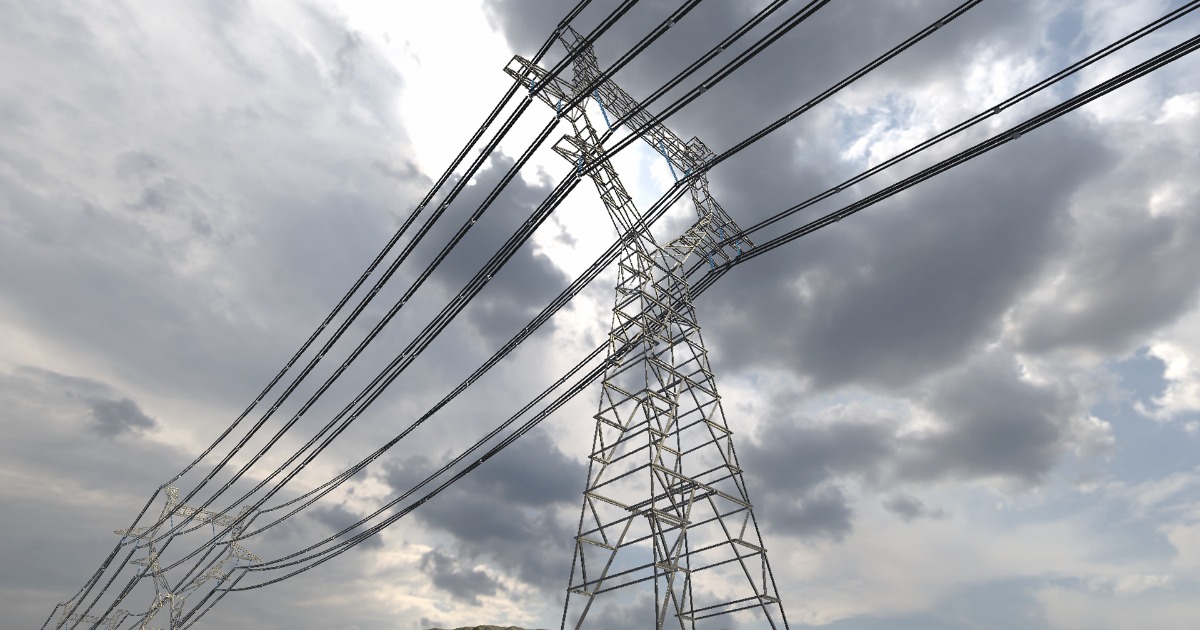 Modular Power Lines | 3D Industrial | Unity Asset Store