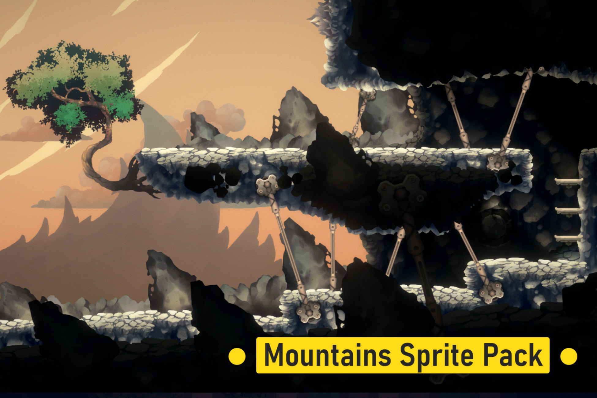 Mountains sprite pack | 2D 주변환경 | Unity Asset Store
