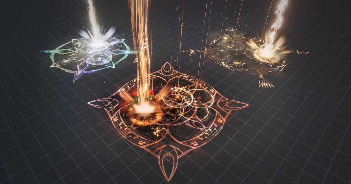 Realistic Magic Area Beams VFX | Spells | Unity Asset Store