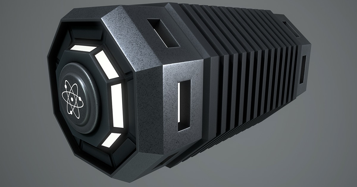 Futuristic Energy Battery Container – Sci-Fi Power Tank | 3D Props ...