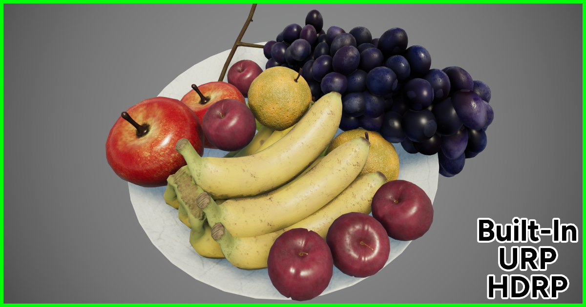 Fruits Vol - 1 | 3D Food | Unity Asset Store
