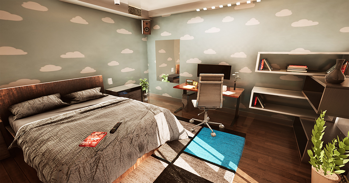 Bedroom Small / 40+ Variations | 3D Props | Unity Asset Store