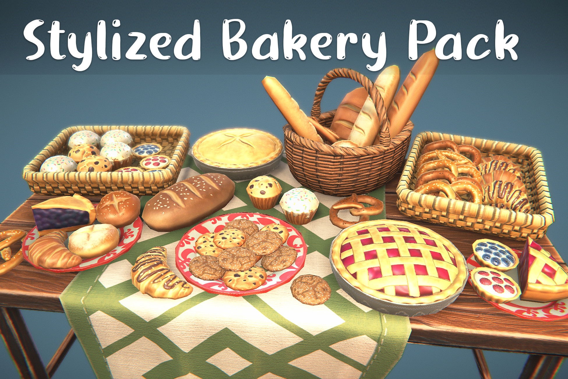 Stylized Bakery Pack | 3D Food | Unity Asset Store