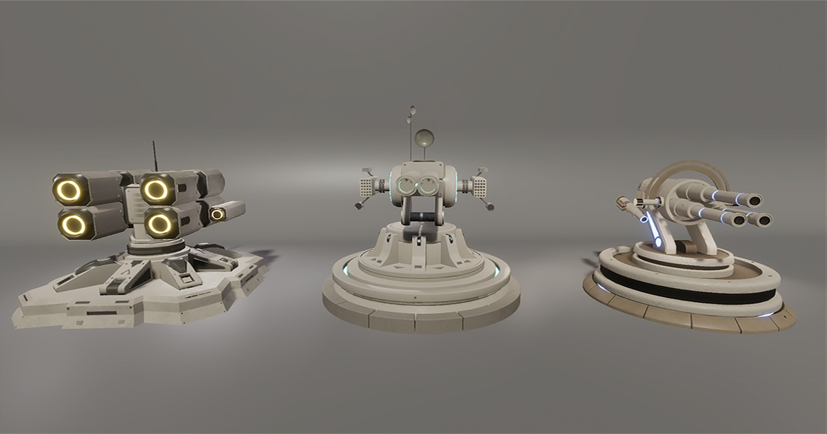 Towers_3D | 3D Sci-Fi | Unity Asset Store