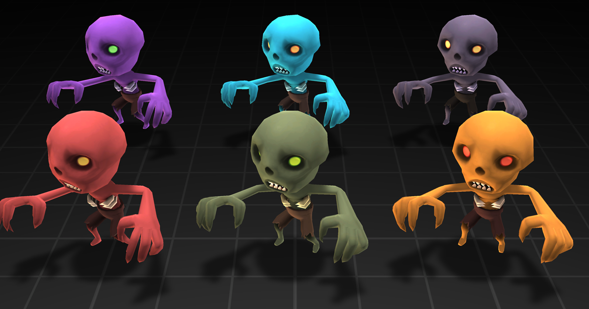 Poly HP - Zombie | 3D Creatures | Unity Asset Store