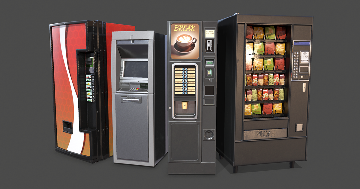 PBR vending machine pack | 3D Props | Unity Asset Store