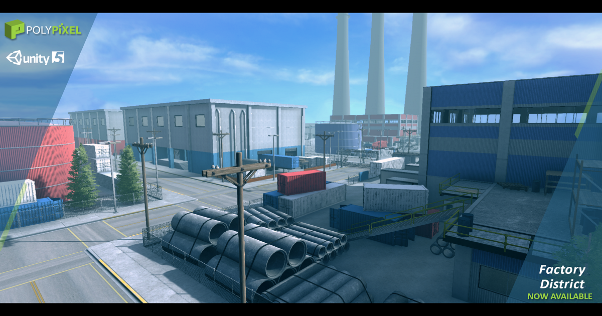 Factory District | 3D Environments | Unity Asset Store
