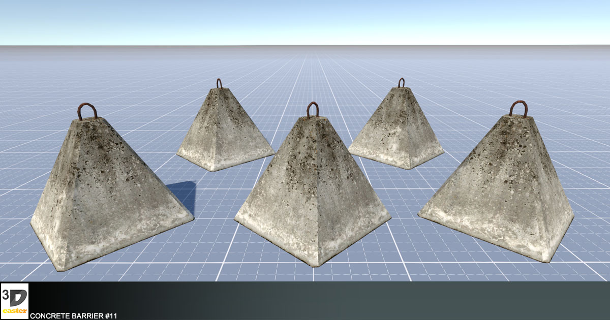 Concrete Barrier #11 | 3D Industrial | Unity Asset Store