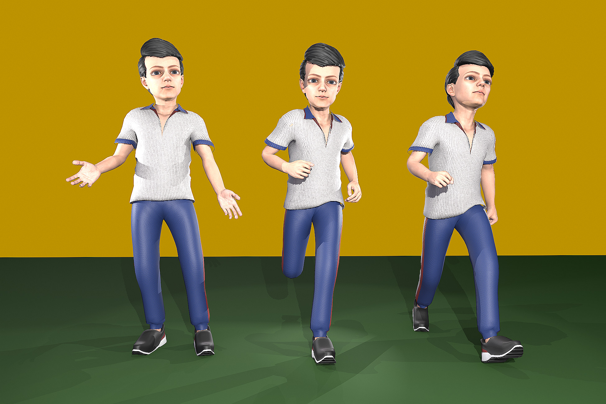 Coach man cartoon character | Characters | Unity Asset Store