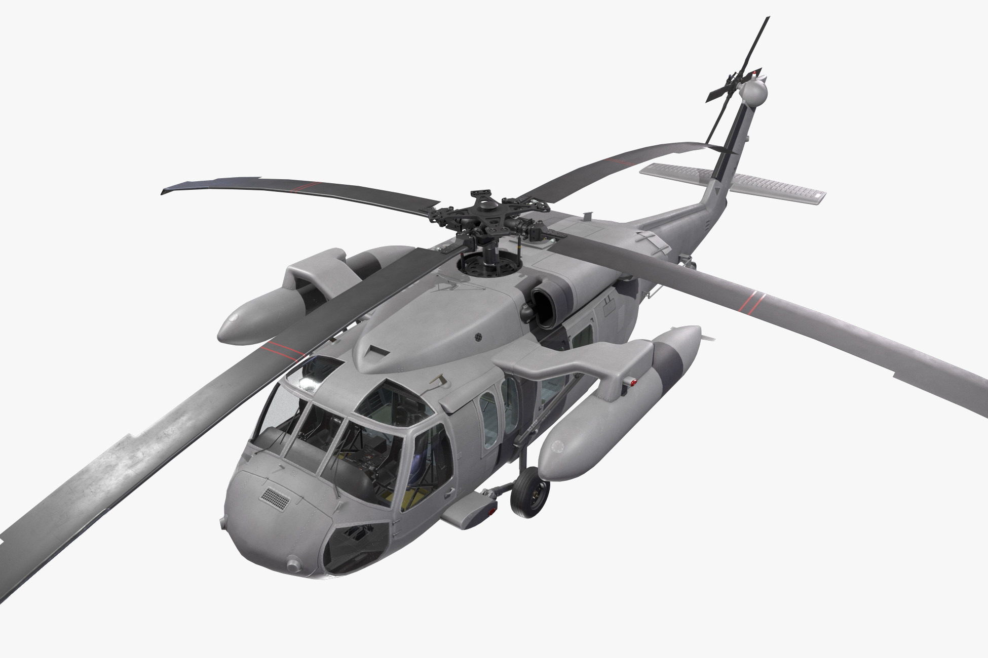 UH-60 Grey Static | 3D 航空機 | Unity Asset Store