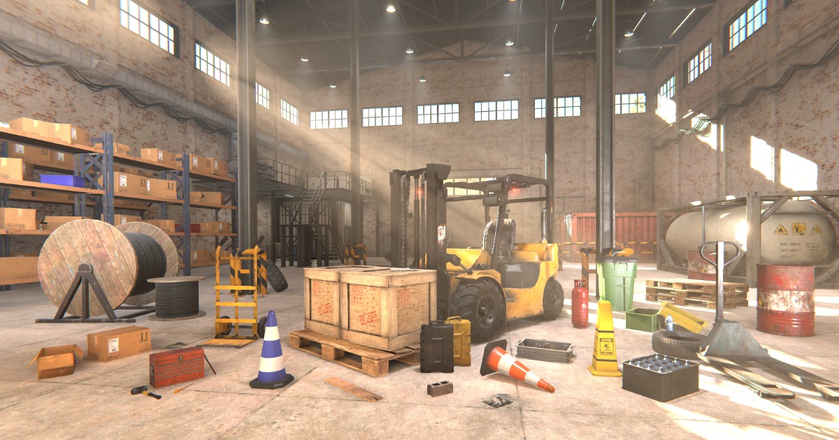 Warehouse & Factory - Essential Industrial Pack | 3D Environments ...