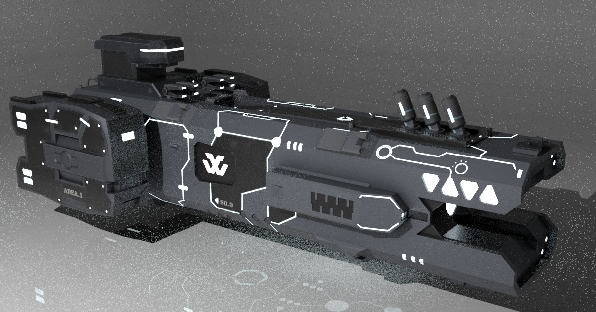 Spaceship Delta 3 | 3D Space | Unity Asset Store