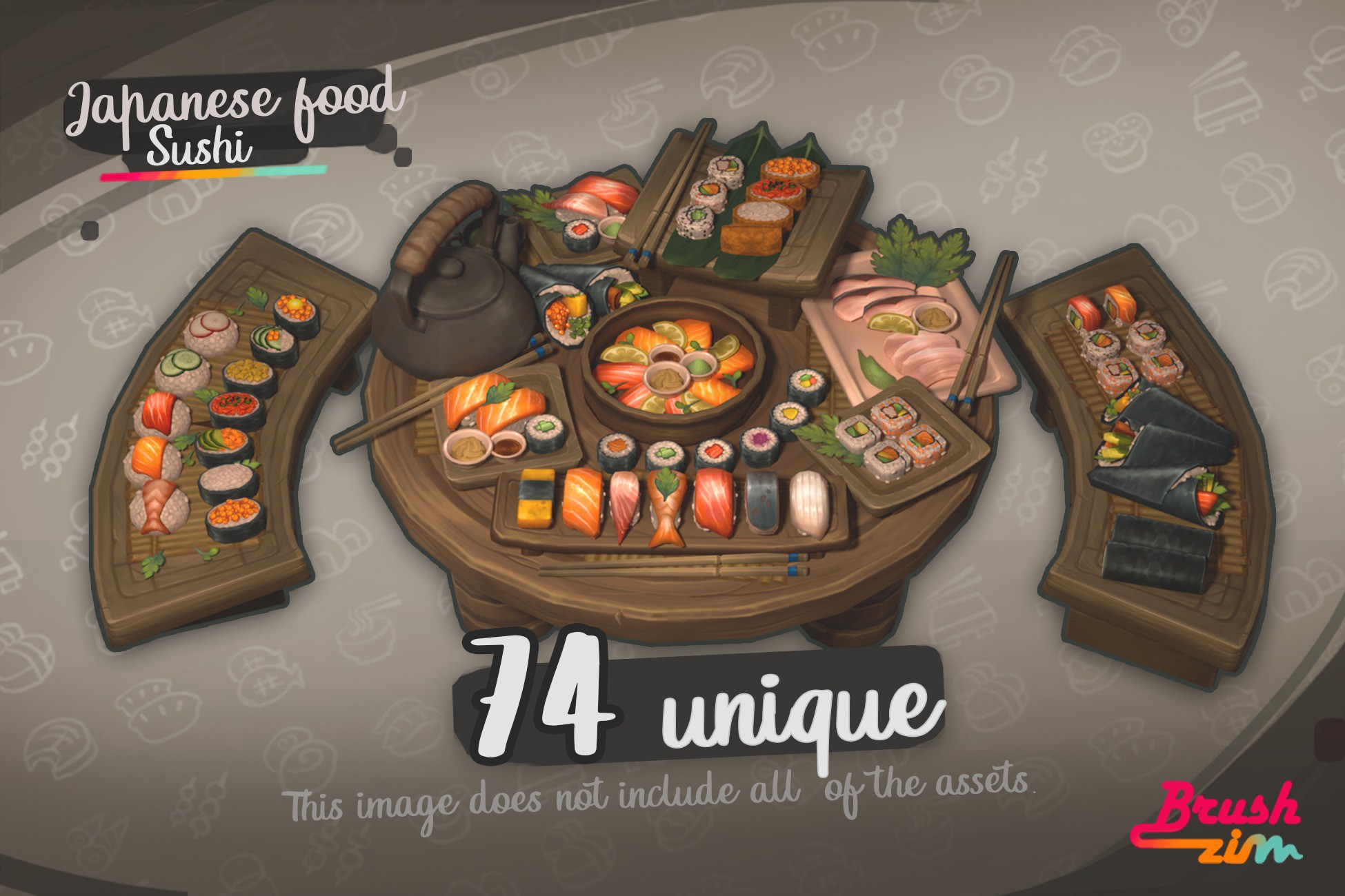 Japanese Food - Pack 01 | 3D 食べ物 | Unity Asset Store
