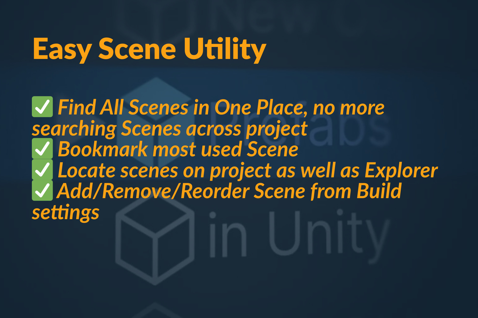 Easy Scene Utility | Utilities Tools | Unity Asset Store