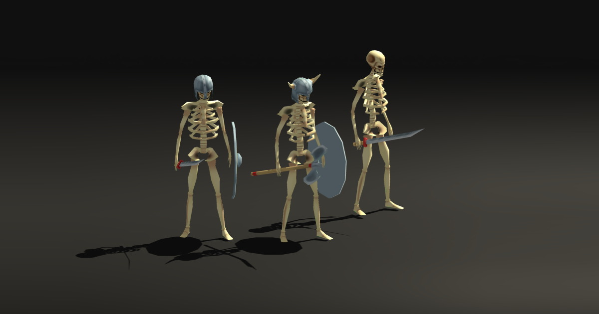 Medieval Fantasy HD - Skeleton Warriors | 3D Creatures | Unity Asset Store