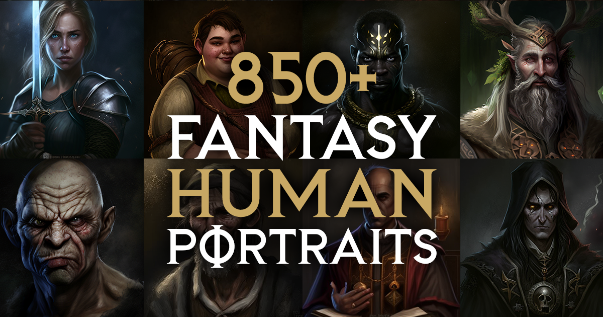 Fantasy Human Portraits | 2D Icons | Unity Asset Store