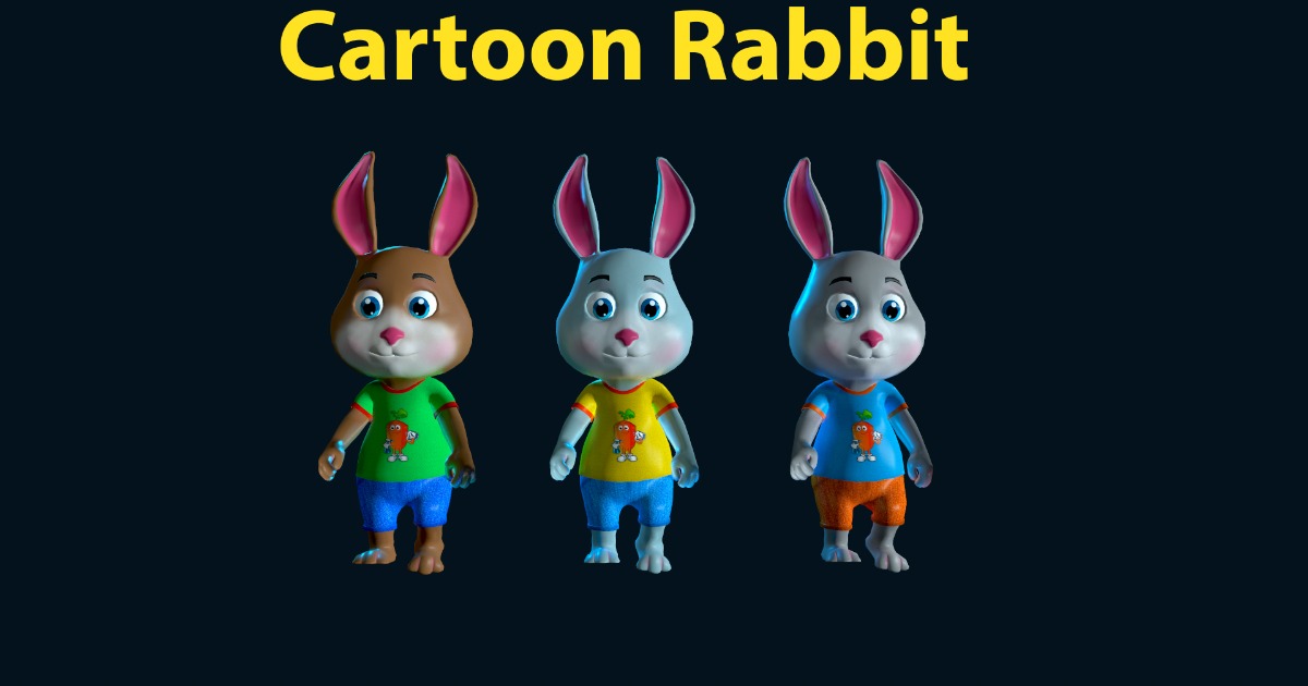 Cartoon Rabbit Animated Pack | 3D Animals | Unity Asset Store