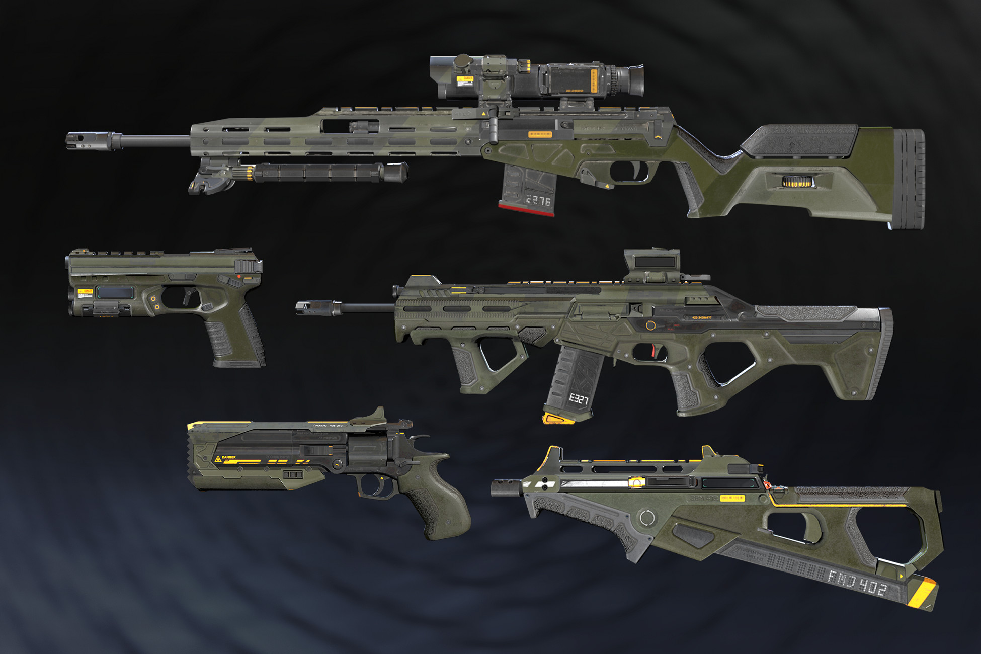 Cyberpunk Sci-Fi Weapons Pack | 3D Weapons | Unity Asset Store